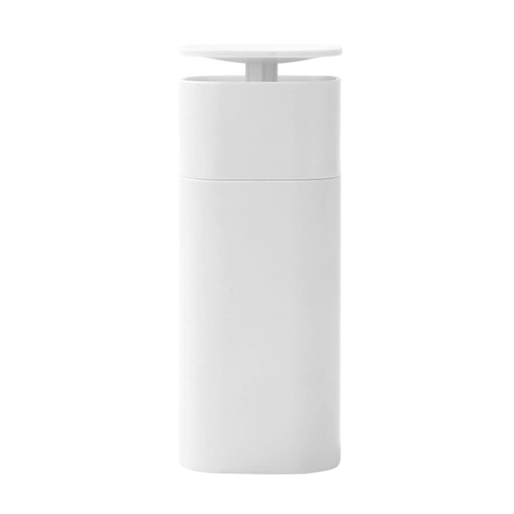 Push Down Liquid Dispenser White Empty Pumping Bottle Travel Cosmetics Dispenser Pump Dispenser Bottle for Body Wash and Makeup Remover
