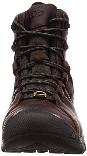 KEEN mens Targhee Lace High Polar Waterproof Insulated Snow Boots, Cocoa/Mulch, 10.5 US