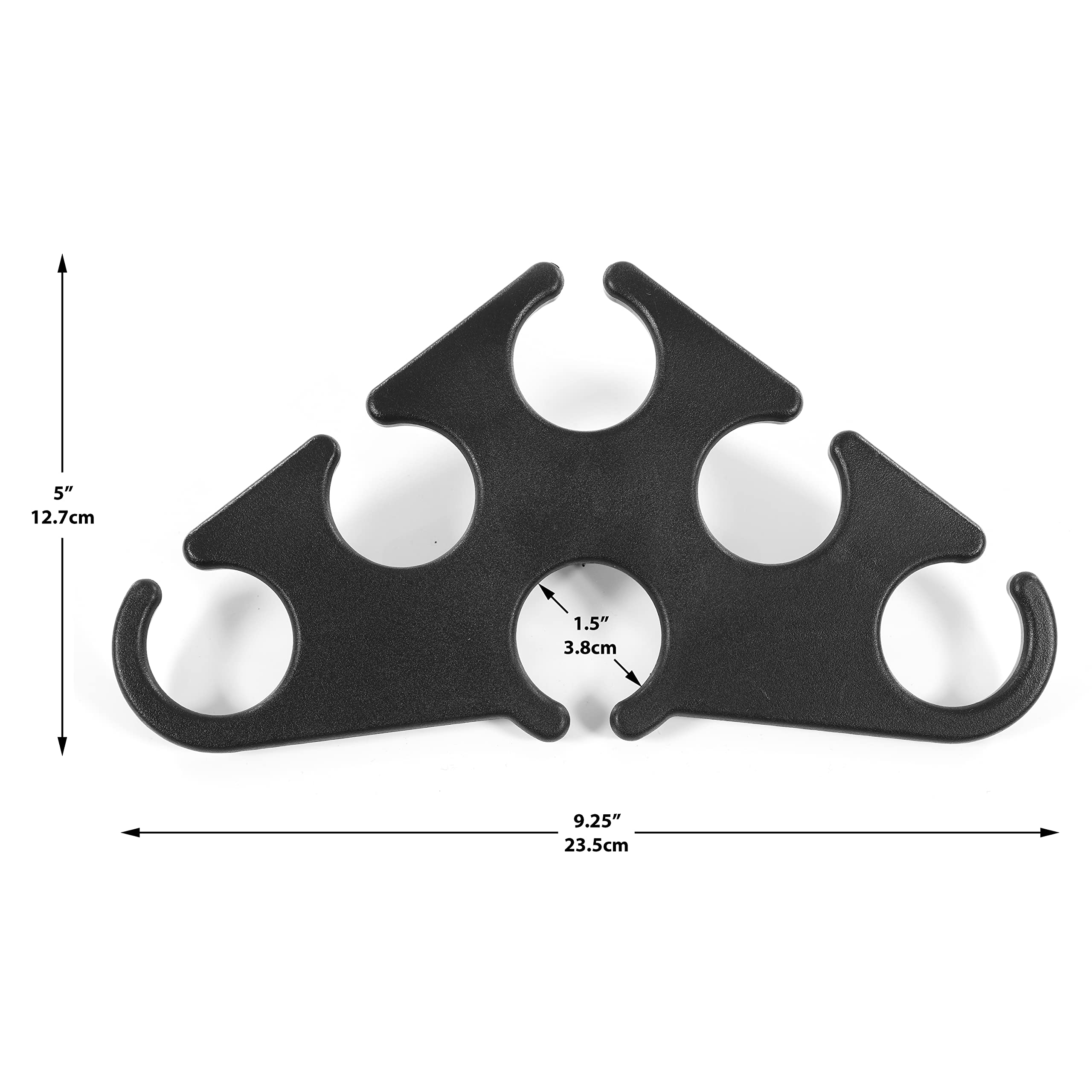 MDDY Multi-Microphone Holder - Tray Accommodates up to 6 Wired or Wireless Handheld Mics - Complete with Cable Tie Wraps
