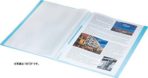 King Jim Simpleys 186-3TSP Clear File, A4, 60 Pockets, Transparent