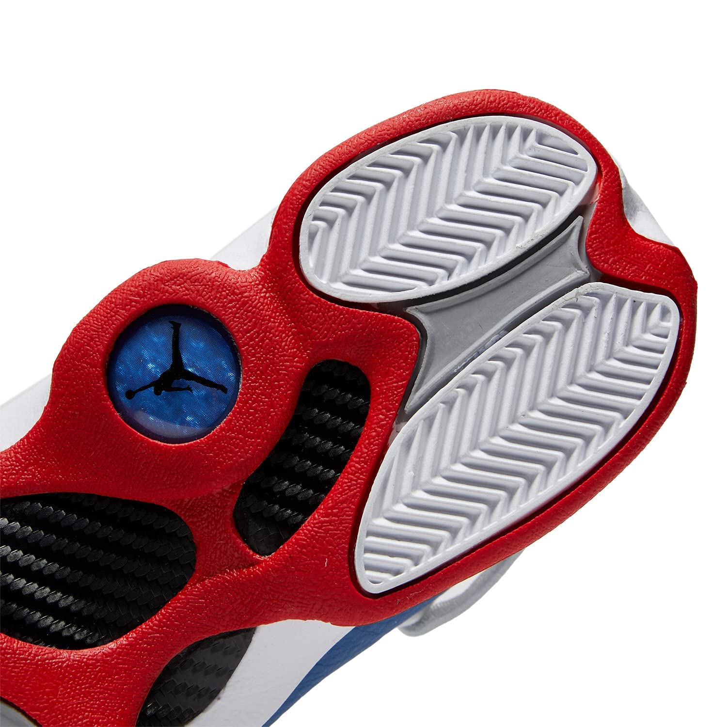 Jordan Boy's 6 Rings (Big Kid) White/True Blue/University Red 4.5 Big Kid M