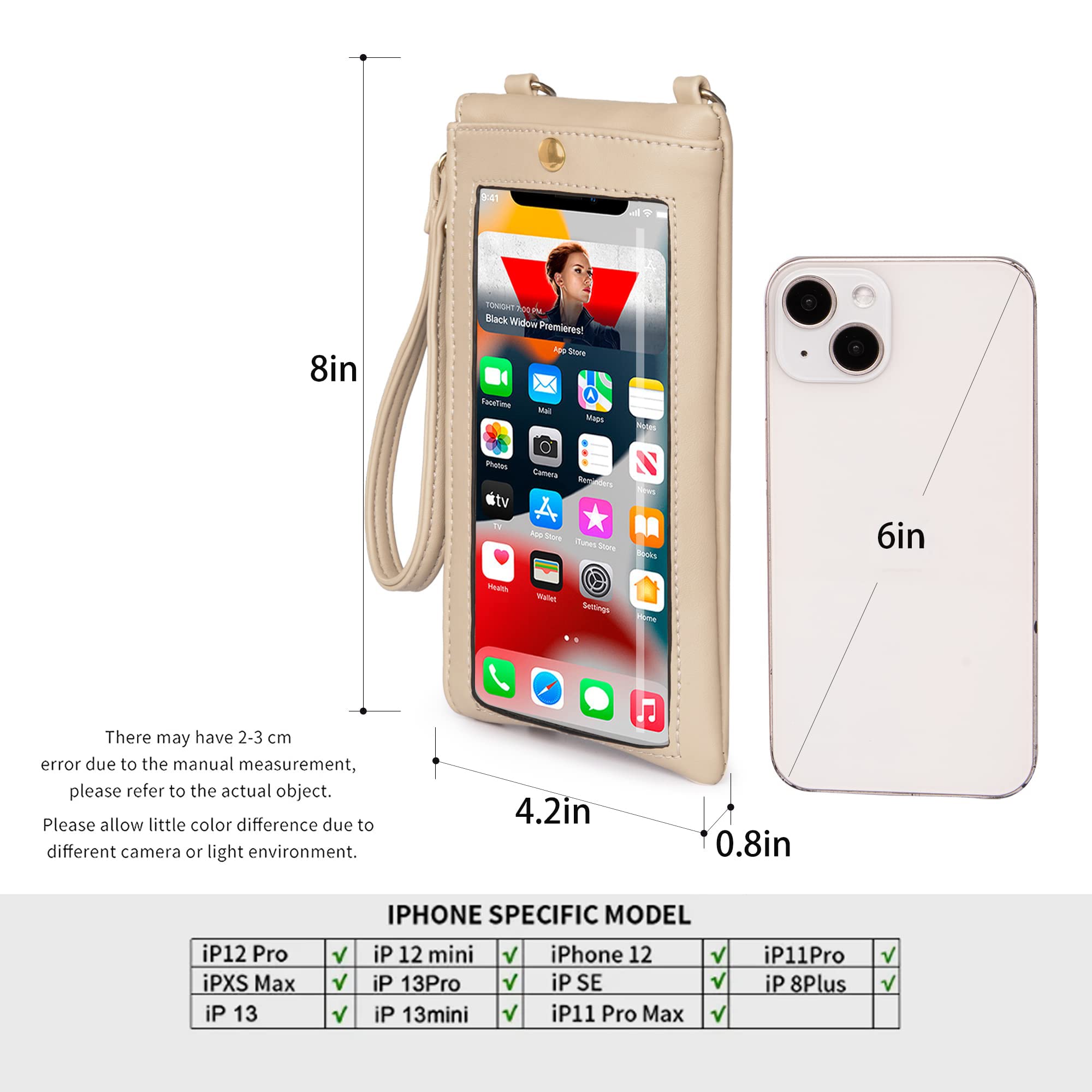 Montana West Cell Phone Purses Translucent Phone Bag Wristlet Clutch Wallets for Women Rainproof Phone Pouch MWC-139BG