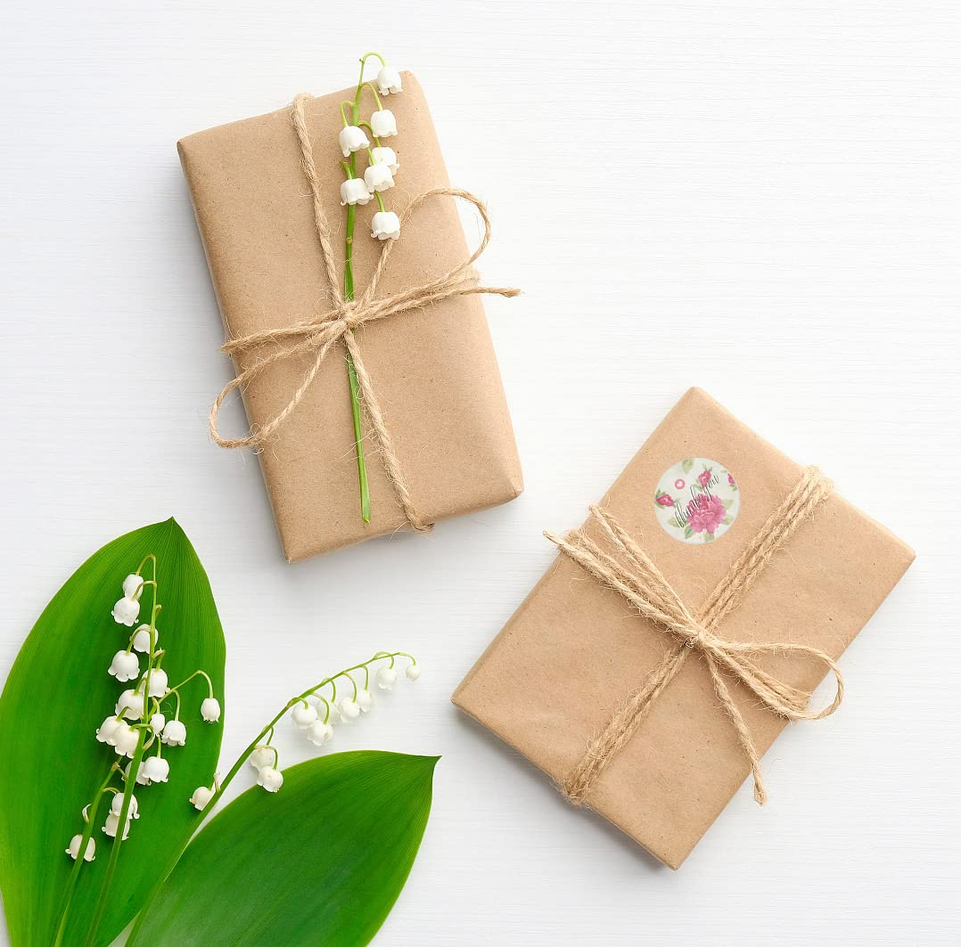 Thank You Stickers Rolls, 1000Pcs 1 Inch Thank You for Supporting My Small Business Envelope Seals (B)