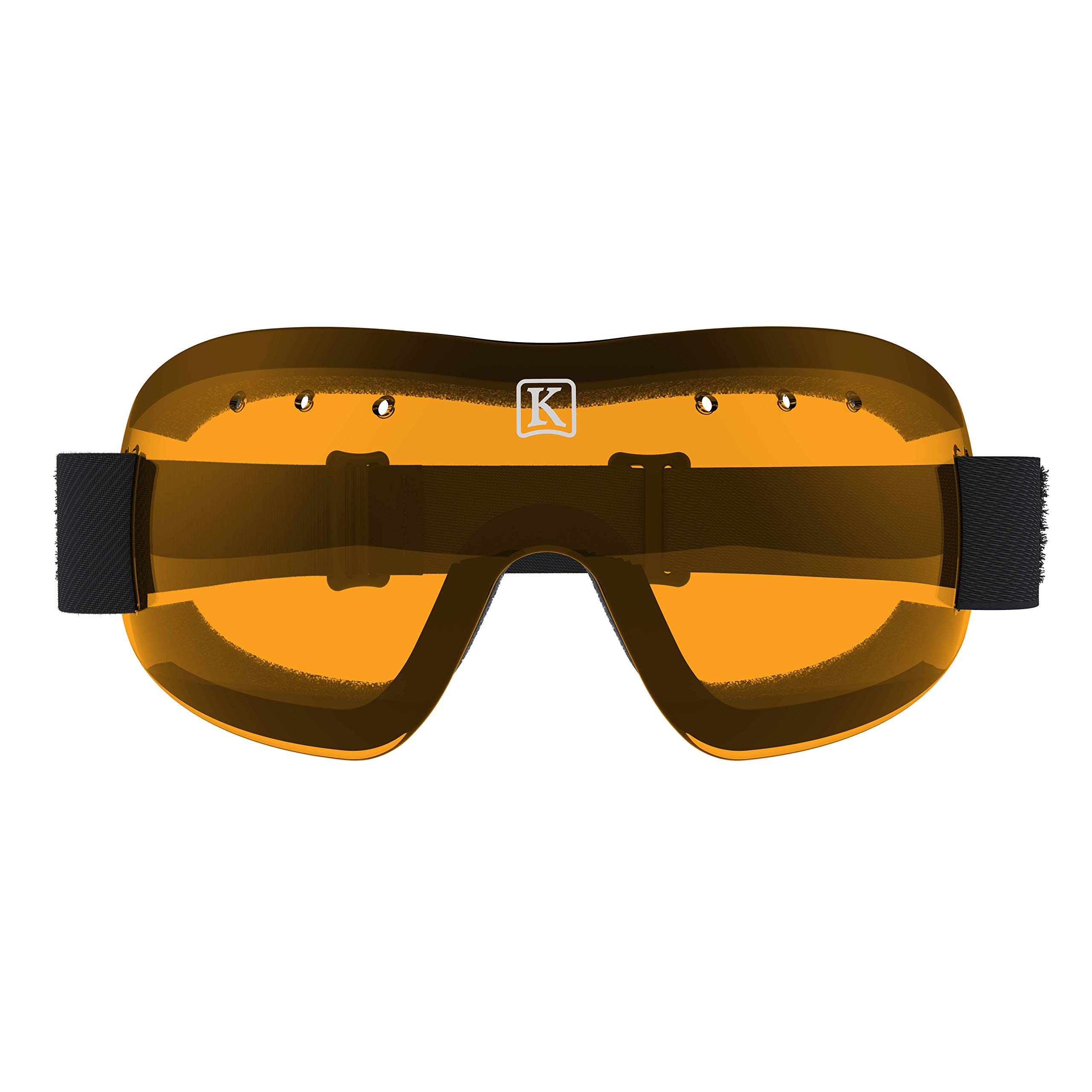 Kroop's 13-Five Goggles - Protect your eyes from Wind, Rain, Dust, and More. Great All-Purpose but Built for Extreme Sports. Made in USA. Red Flare