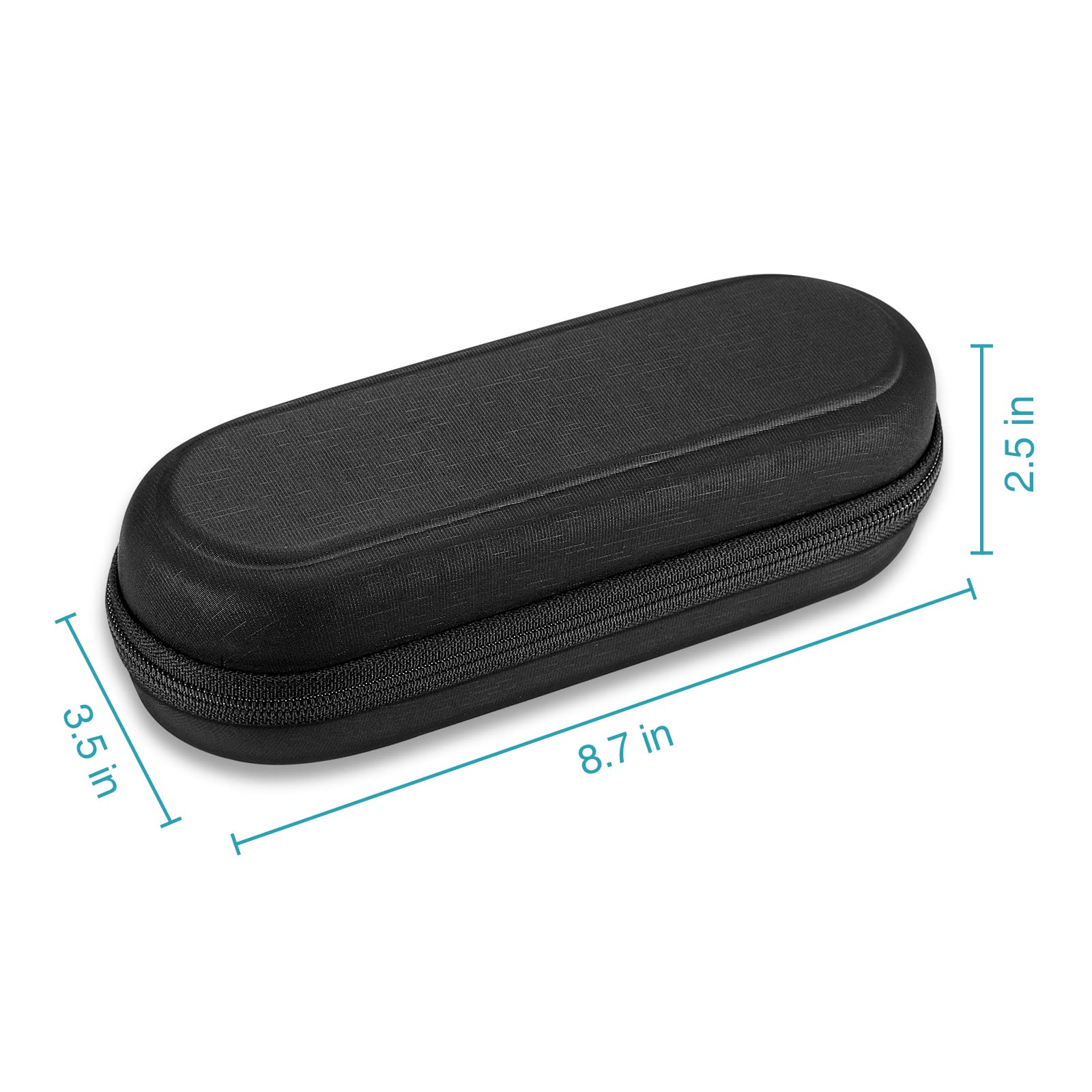 SITHON Hard Shell Travel Case for Oral-B/Oral-B Pro Smartseries/Philips Sonicare Protective Clean Electric Toothbrush, Protective Shockproof Storage Carrying Case with Carabiner and Handle, Black