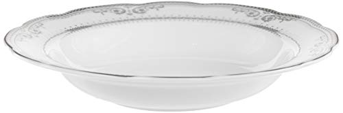 Lorenzo Import Victoria 57-Piece Wavy Porcelain Dinnerware Set