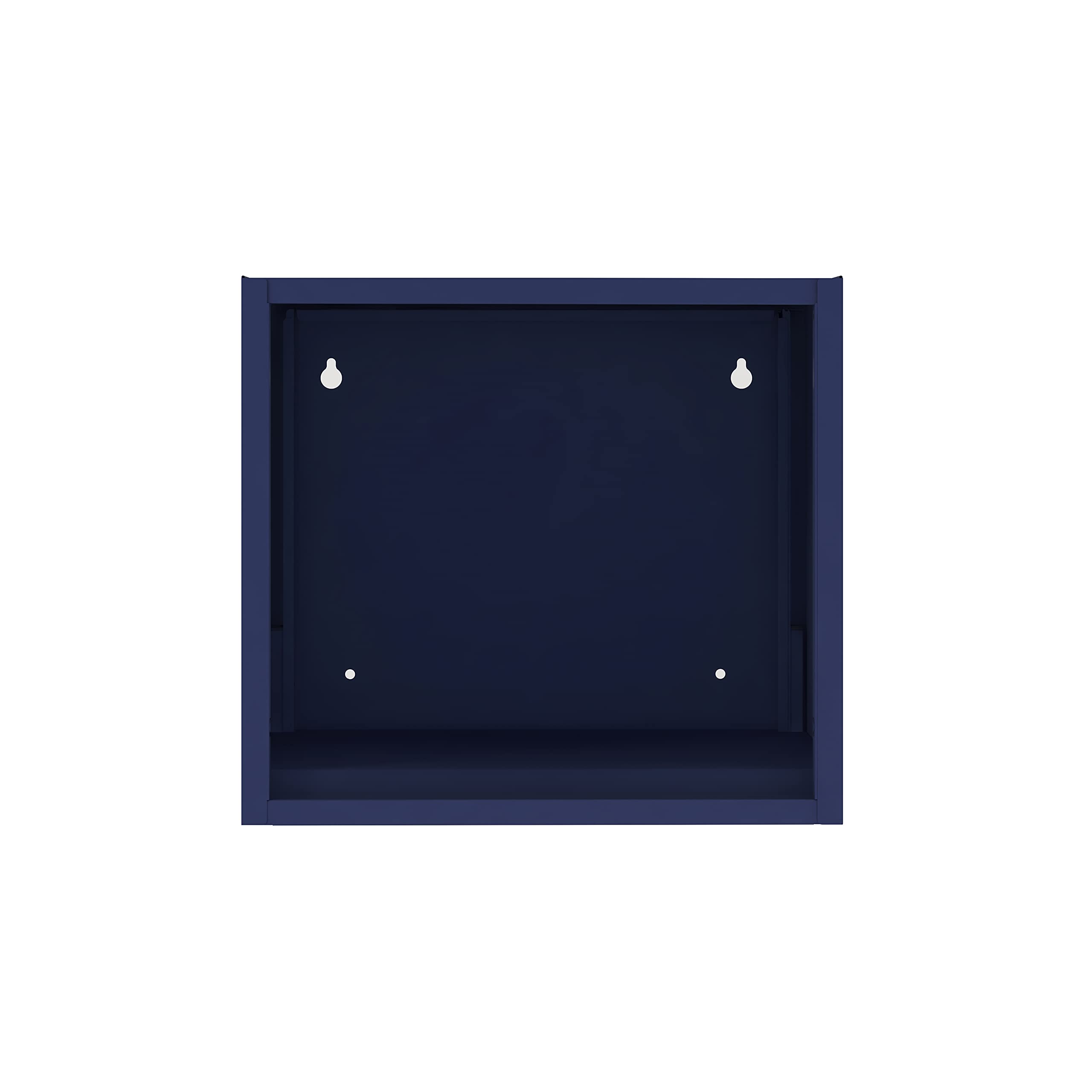 itbe Easy Fit Ready-to-Assemble Multipurpose Wall-Mounted Floating Steel Open Niche Cabinet (Blue)