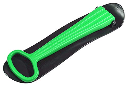 Kingmys® Snowboard Scooter for Kids Folding Snow Ski Sled with Grip Handle, Green