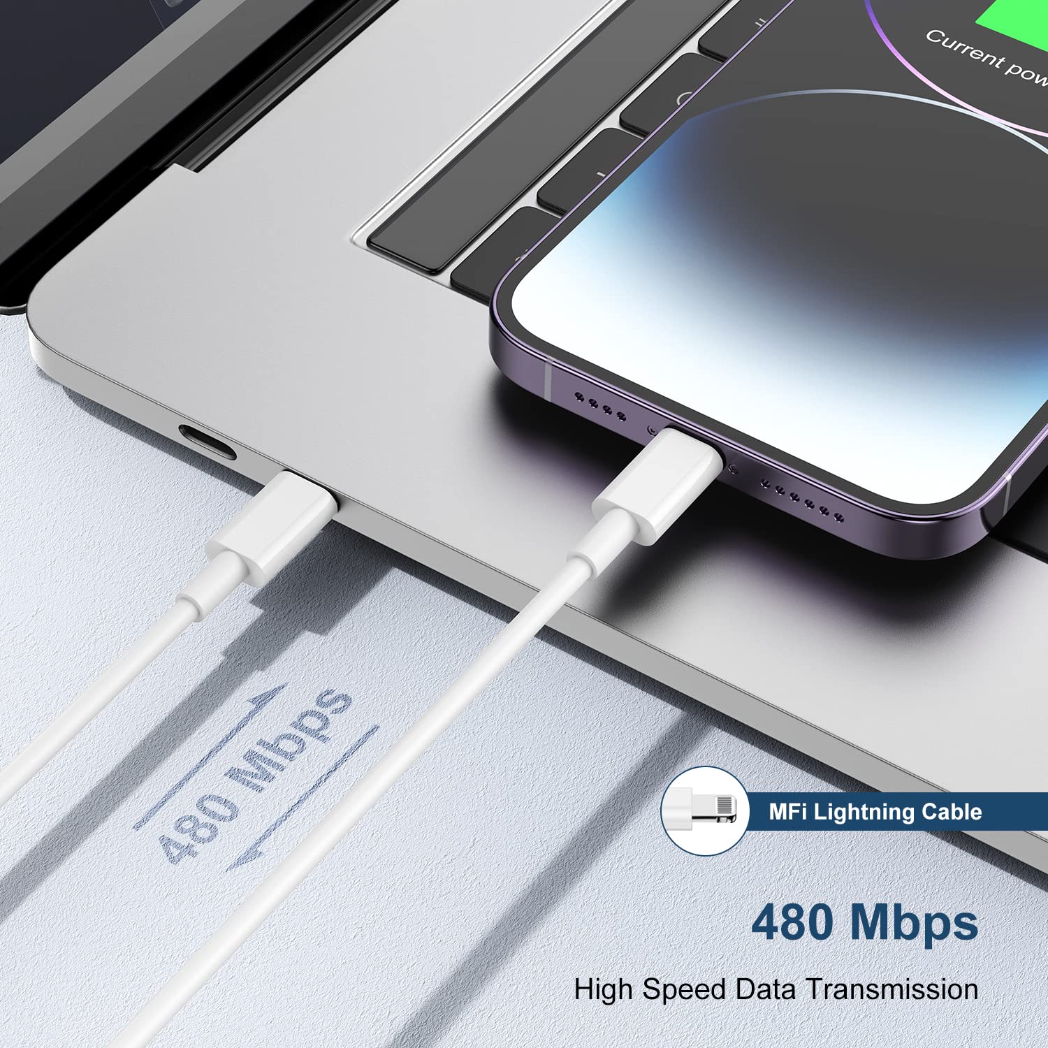 USB C 27w 2 Port iPhone Car Charger with 20W Apple Fast Charging Block,2Pack Type C [Apple MFi Certified] 6 Feet Lightning Cable for iPhone 14 13 12 11 Pro/Pro Max/Mini/iPhone SE