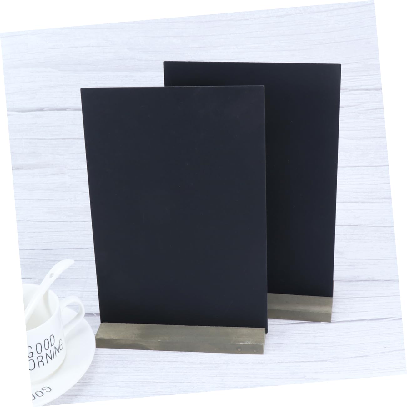 MAGICLULU 6pcs Mini Blackboard Chalkboards School Sign Farmhouse Kitchen Chalkboard Wedding Place Mini Writing Board Wedding Signs Mini Chalkboard Double-Sided Blackboard Simple Bamboo Food