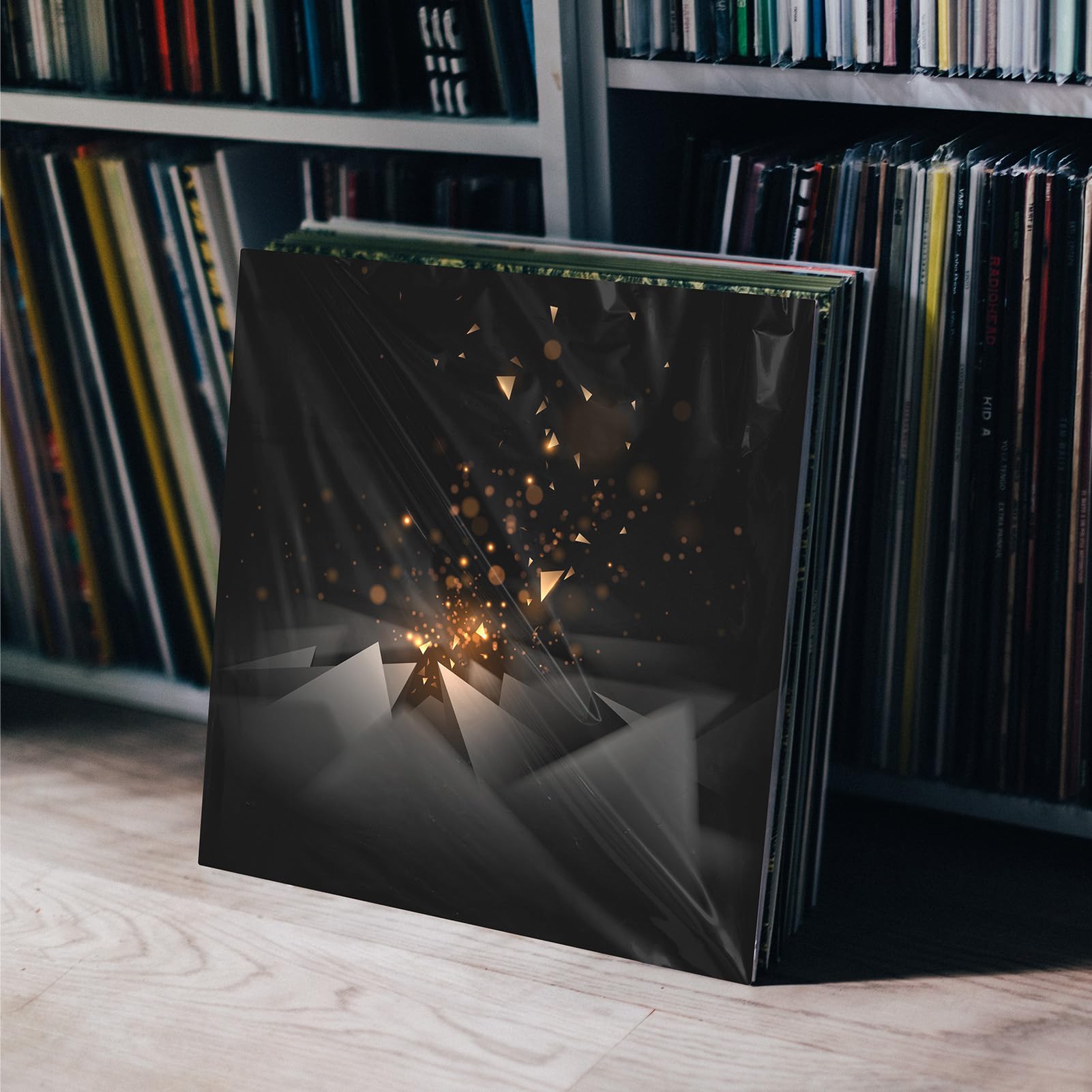 KTRIO 100 Pcs Vinyl Record Outer Sleeves - Clear Vinyl Outer Sleeves for Records - 12.75" X 12.75" LP Outer Sleeves for 12" Single, Double and Most Gatefold 12 Inch Lps - 3mil. Thick