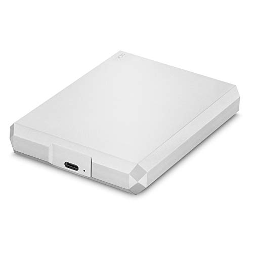 LaCie Mobile Drive, 2 TB , External Hard Drive HDD – Moon Silver, USB-C USB 3.0, With Rescue Services (STHG2000400)