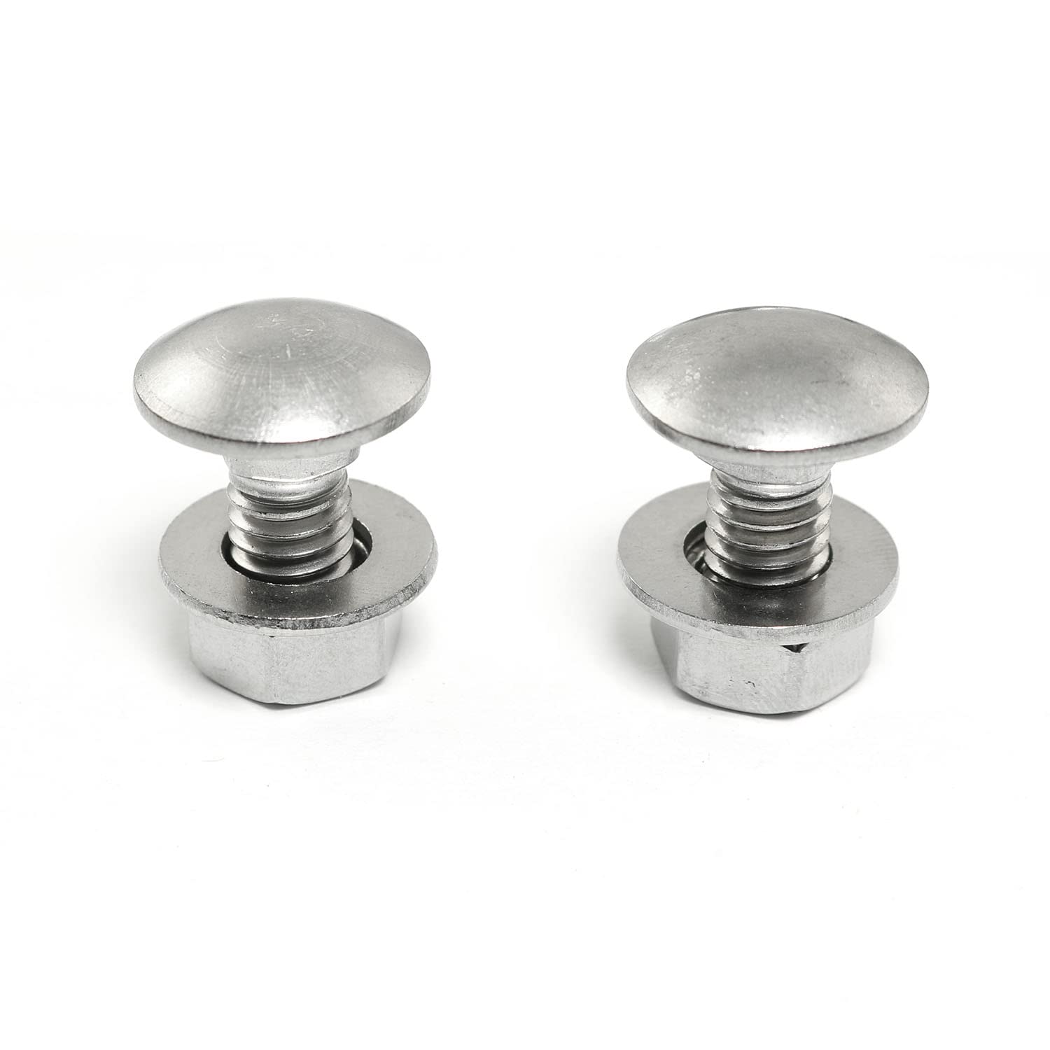 WELWIK 10pcs 5/16-18 x 3/4" Carriage Bolts with 10pcs Hex Nut and 5pcs Flat Washer, Round Head, Square Neck Stainless Steel 18-8 (304)