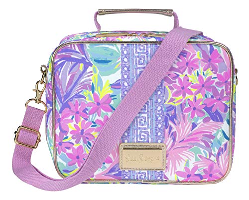 Lilly Pulitzer Insulated Lunch Box for Women, Cute Lunch Cooler Bag with Adjustable/Removable Shoulder Strap, It Was All A Dream