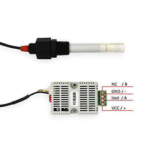 Taidacent Conductivity Transmitter EC Value Detection EC Sensor TDS Transmitter RS485 Voltage 4-20mA Online Water Quality Monitoring (4-20mA TDS Transmitter (0-2000PPM))