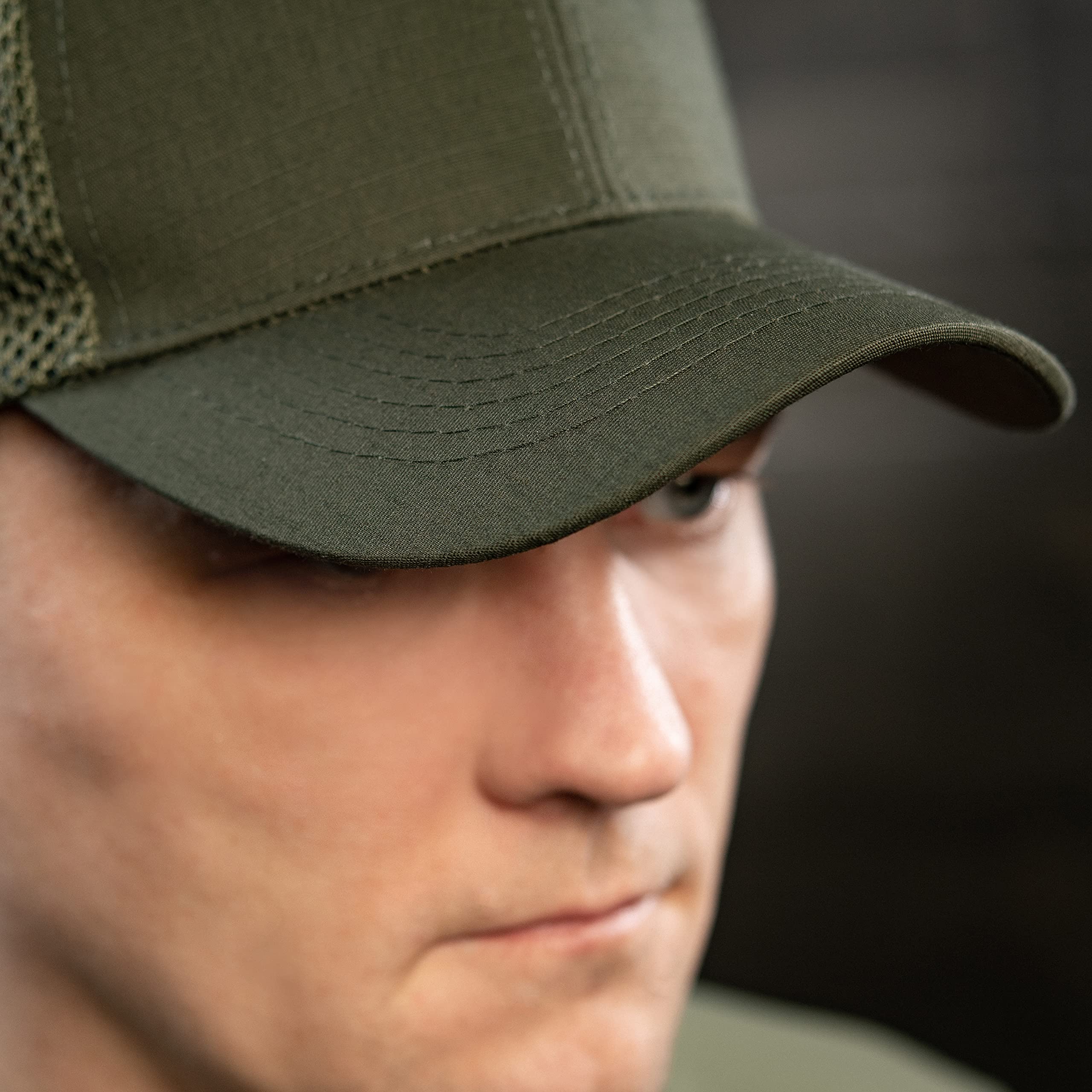 M-Tac Tactical Baseball Cap - Adjustable Military Workout Ball Cap, Ripstop Mesh Hats for Men and Women (Black, XL)
