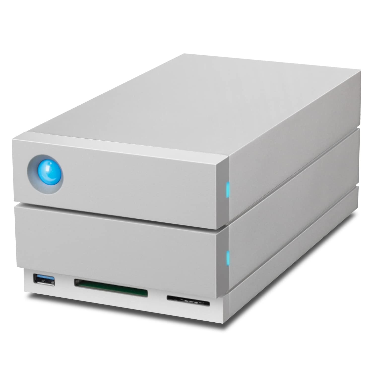 LaCie 2big Dock Thunderbolt 3 32TB, External RAID Hard Drive, with SD Card CF Card Slots, for Mac and PC Desktop, Thunderbolt 3, USB-C, 5 Year Rescue Services (STGB32000400)