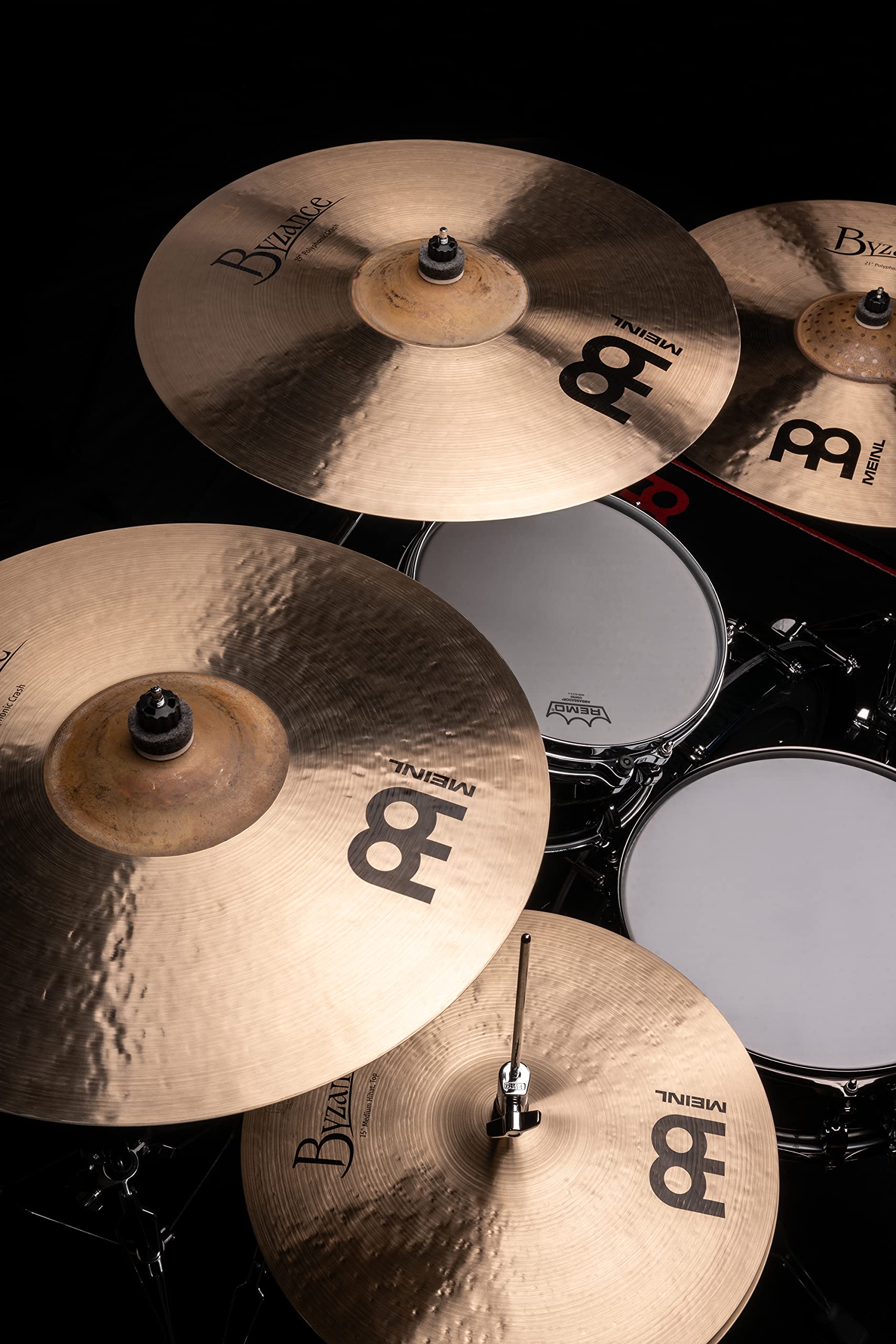 Meinl Cymbals Byzance 19" Traditional Polyphonic Crash with Raw Bell β Made in Turkey β Hand Hammered B20 Bronze, 2-Year Warranty (B19POC)
