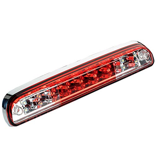 LED Third 3rd Brake Light Replacement for Ford F250 F350 F450 F550 Super Duty/Explorer/Ranger/Mazda B 1999 2000 2001 2002 2003 2004 2005 2006 2007 2008 2009 2010 2011 2012 2013 2014 2015 2016, Red