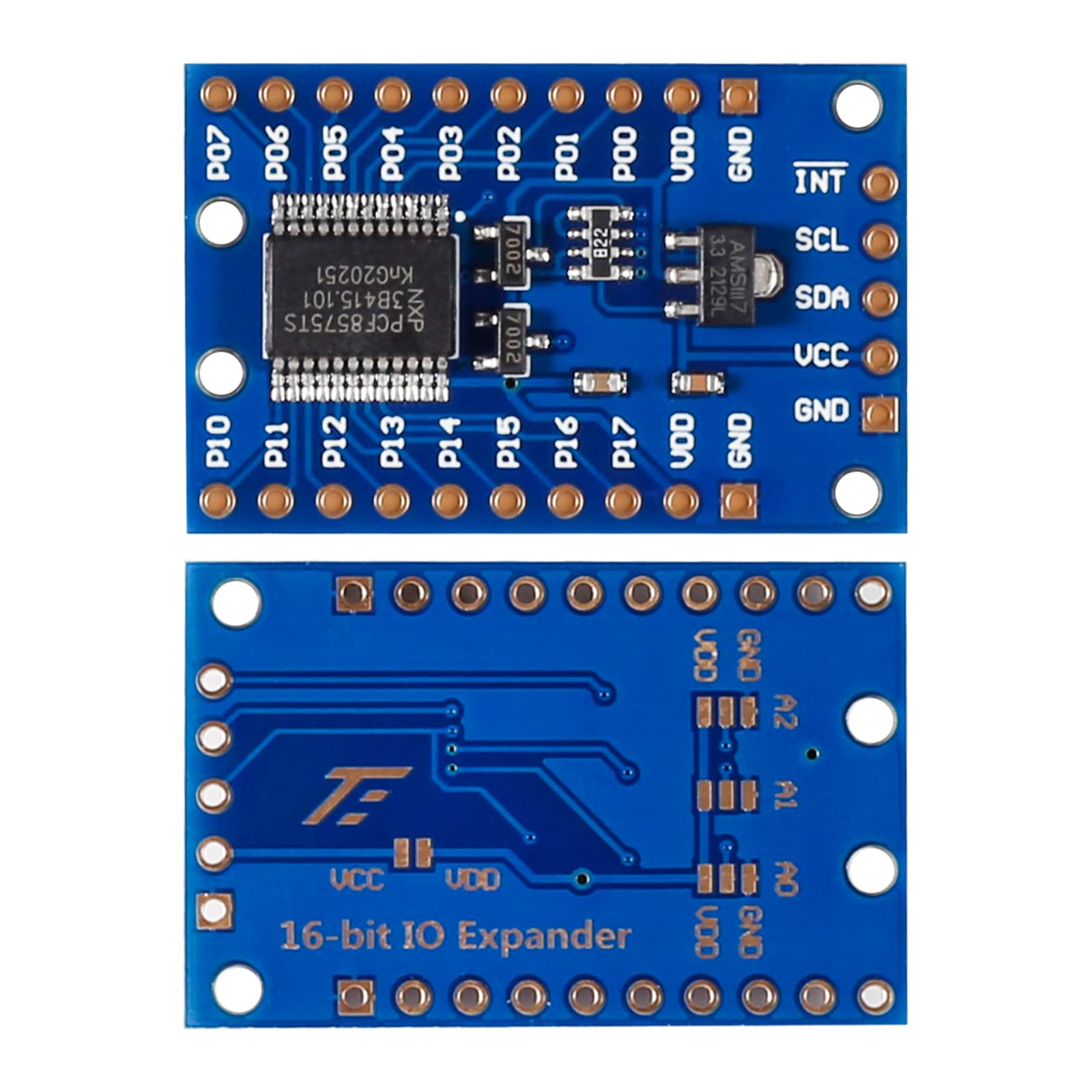 QCCAN 4PCS PCF8575 IO Expander Module I2C to 16IO Integrated Circuits