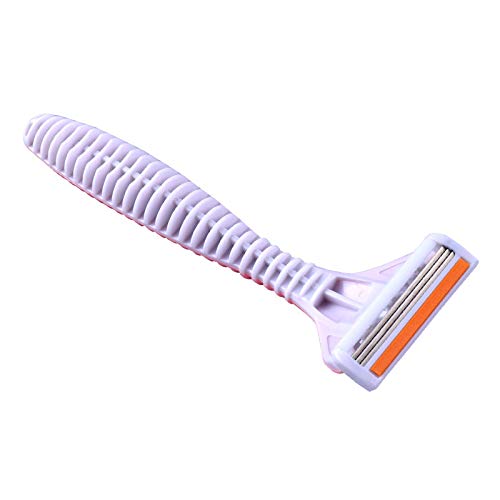 Luxtrip Disposable Razors for Women 3-Blade Disposable Razor 6 Count Disposable Ladies Razor pink