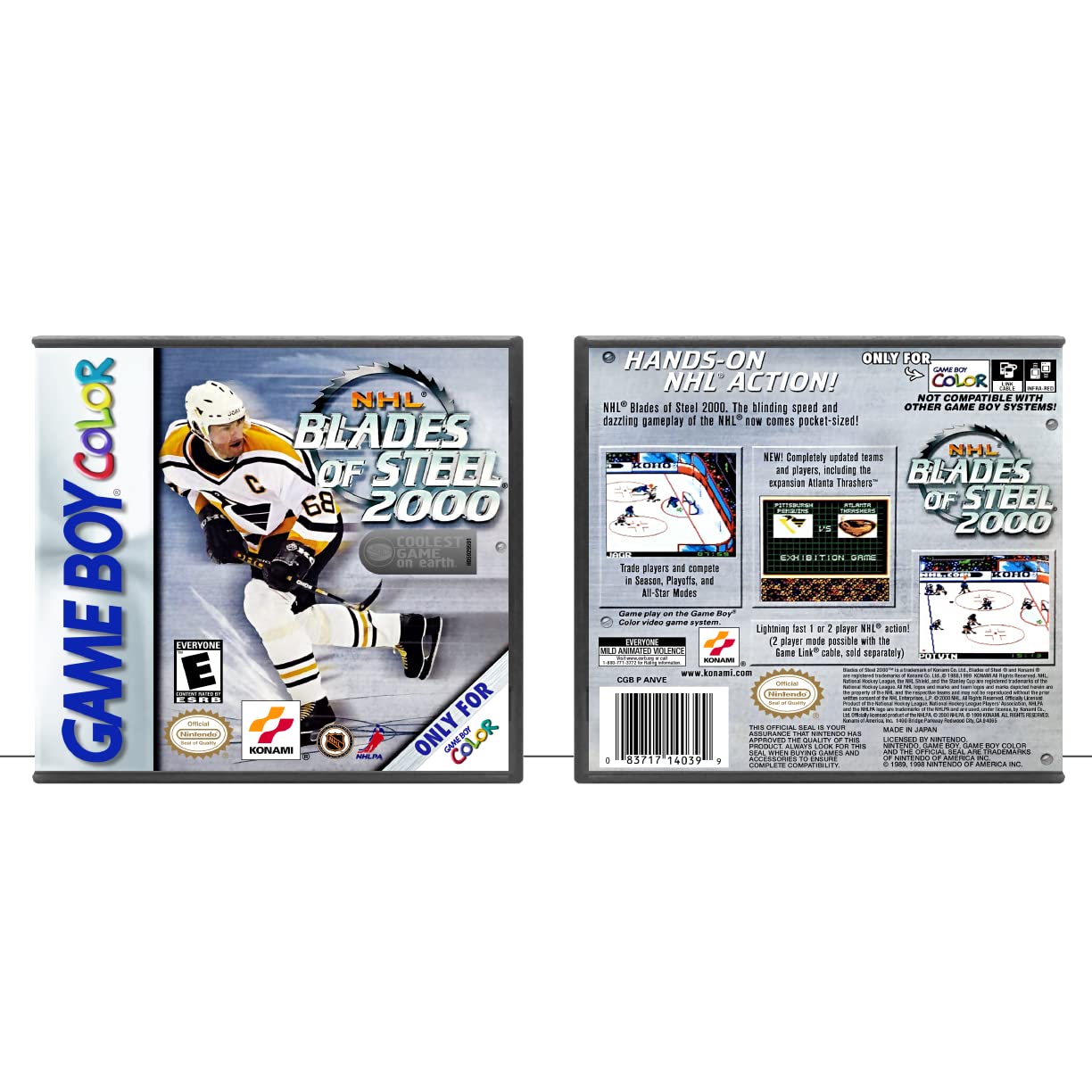 NHL Blades of Steel 2000 | (GBC) Game Boy Color - Game Case Only - No Game