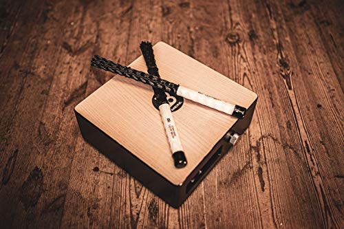 Meinl Percussion Pickup Cajon Snare with Electronics for Amp or PA System, Includes Standard Brushes β NOT Made in China β American White Ash/MDF, 2-Year Warranty (TMPPCS)