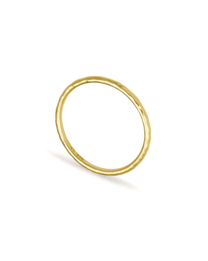Kendra Scott Larissa Band Ring in 18K Gold Vermeil, Fine Jewelry for Women, Size 8