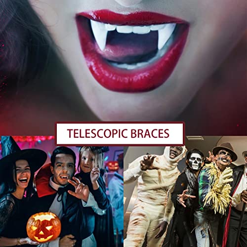 Teeth Dentures 2 Pieces Kit Teeth Dentures With 1 Teeth Pellets Adhesive For Cosplay Party Props Halloween Party White Teeth Medium Top And Bottom Veneers