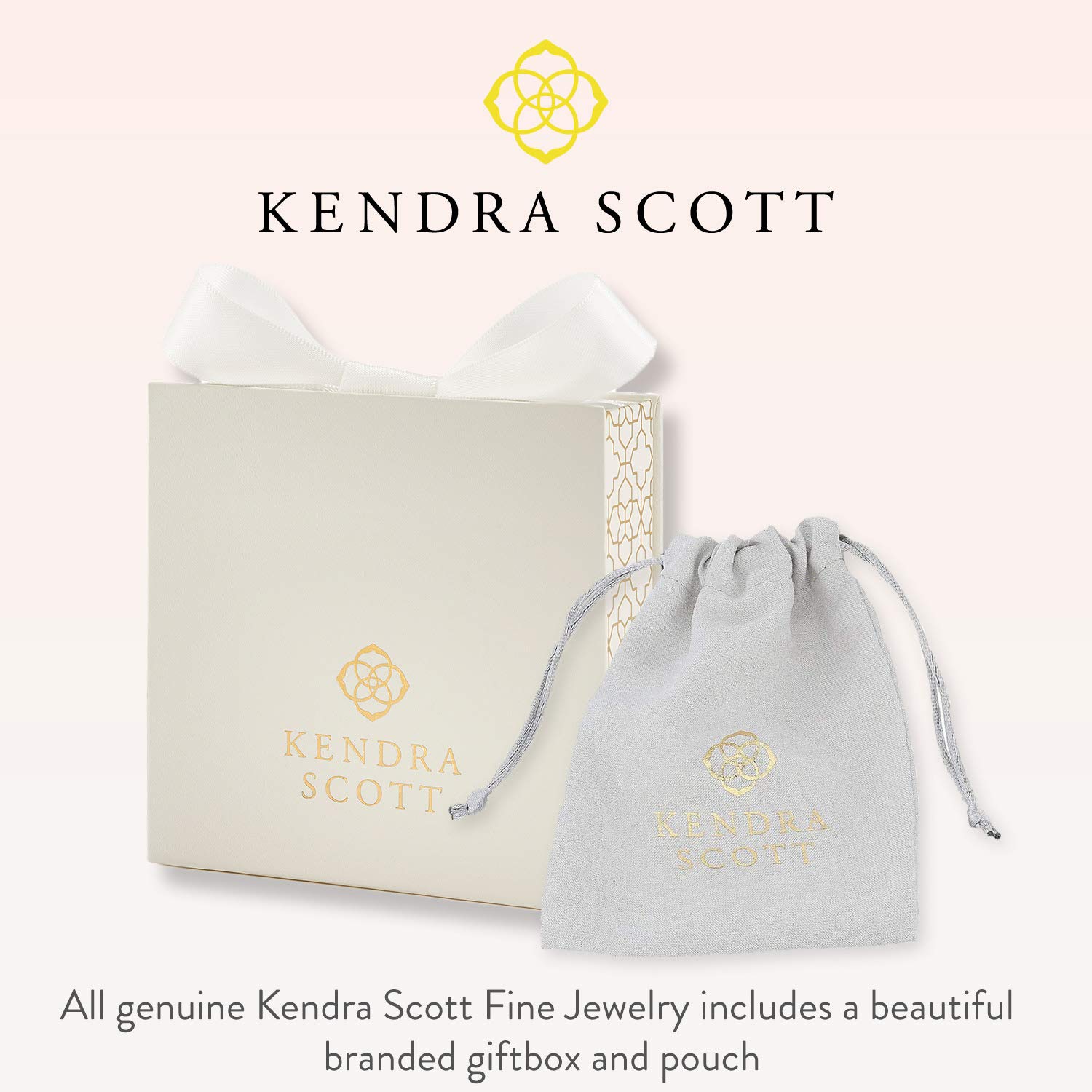 Kendra Scott White Diamond Mila Ring in 14k Yellow Gold, Fine Jewelry For Women, Size 7