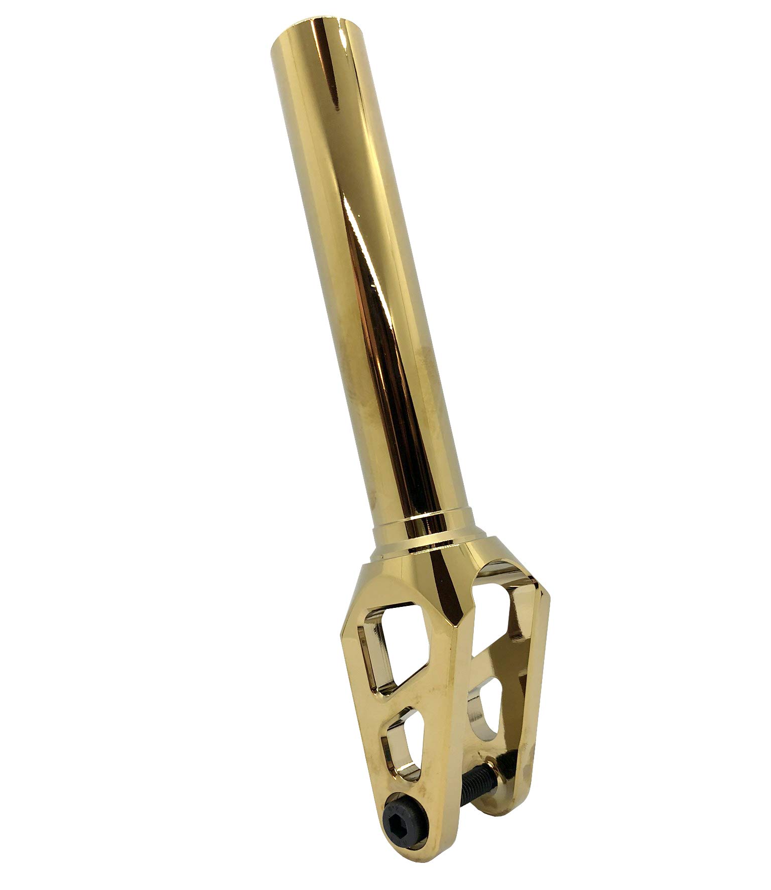 Liberty Pro Scooters Mach 1 Gold Chrome Threadless Aluminum Scooter Fork HIC/SCS