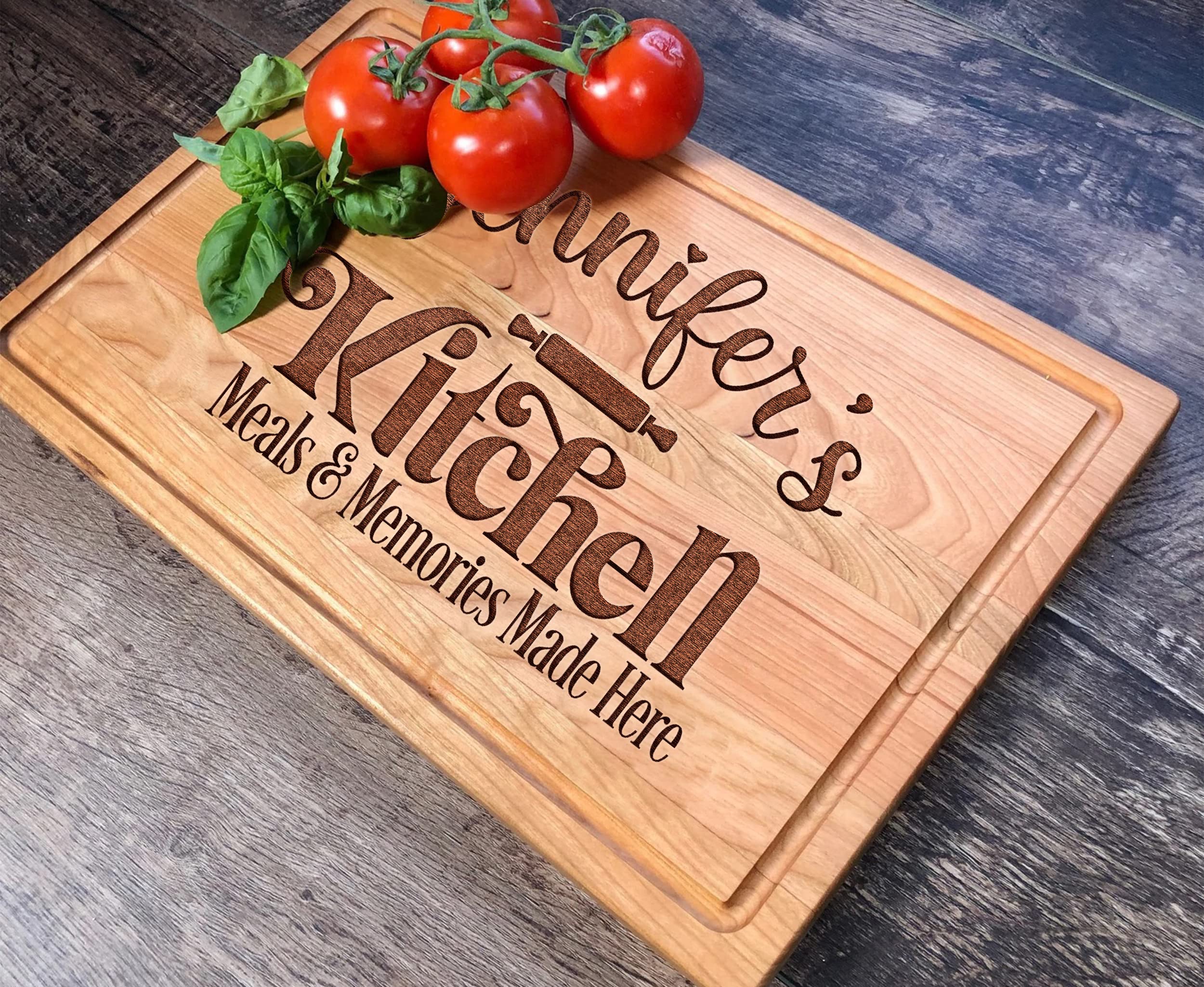 Personalized Cutting Board Housewarming Gift Mr and Mrs Custom Cutting Board Wood Engraved
