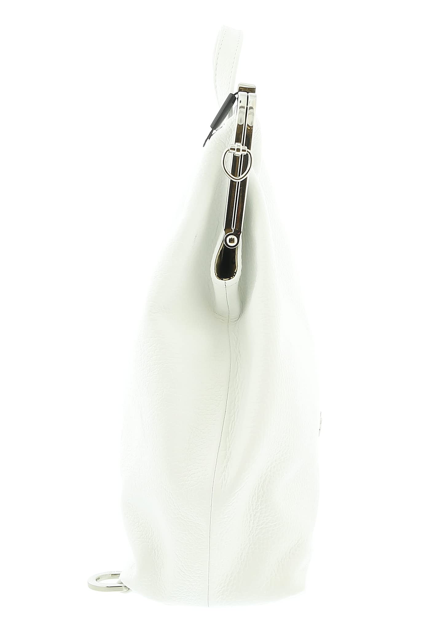 Pierre Cardin White Leather Medium Vintage Shoulder Crossbody Bag for womens