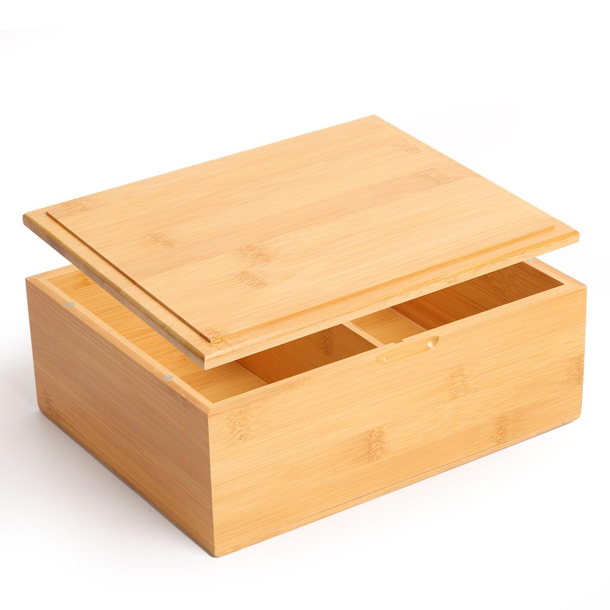 Lockable Lunch Box with Combination Lock,Insulated Lunch Bag and Large Natural Bamboo Decorative Storage Box Wooden Keepsake Box Great Gifts