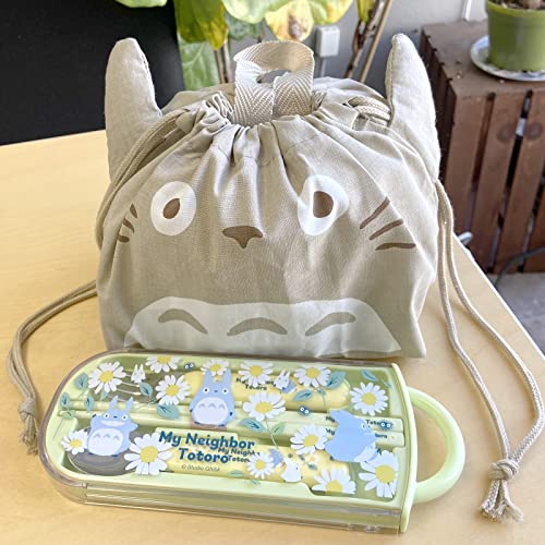 My Neighbor Totoro Utensil Set - Includes Reusable Fork, Spoon, Chopsticks and Carrying Case - Authentic Japanese Design - Durable, Dishwasher Safe