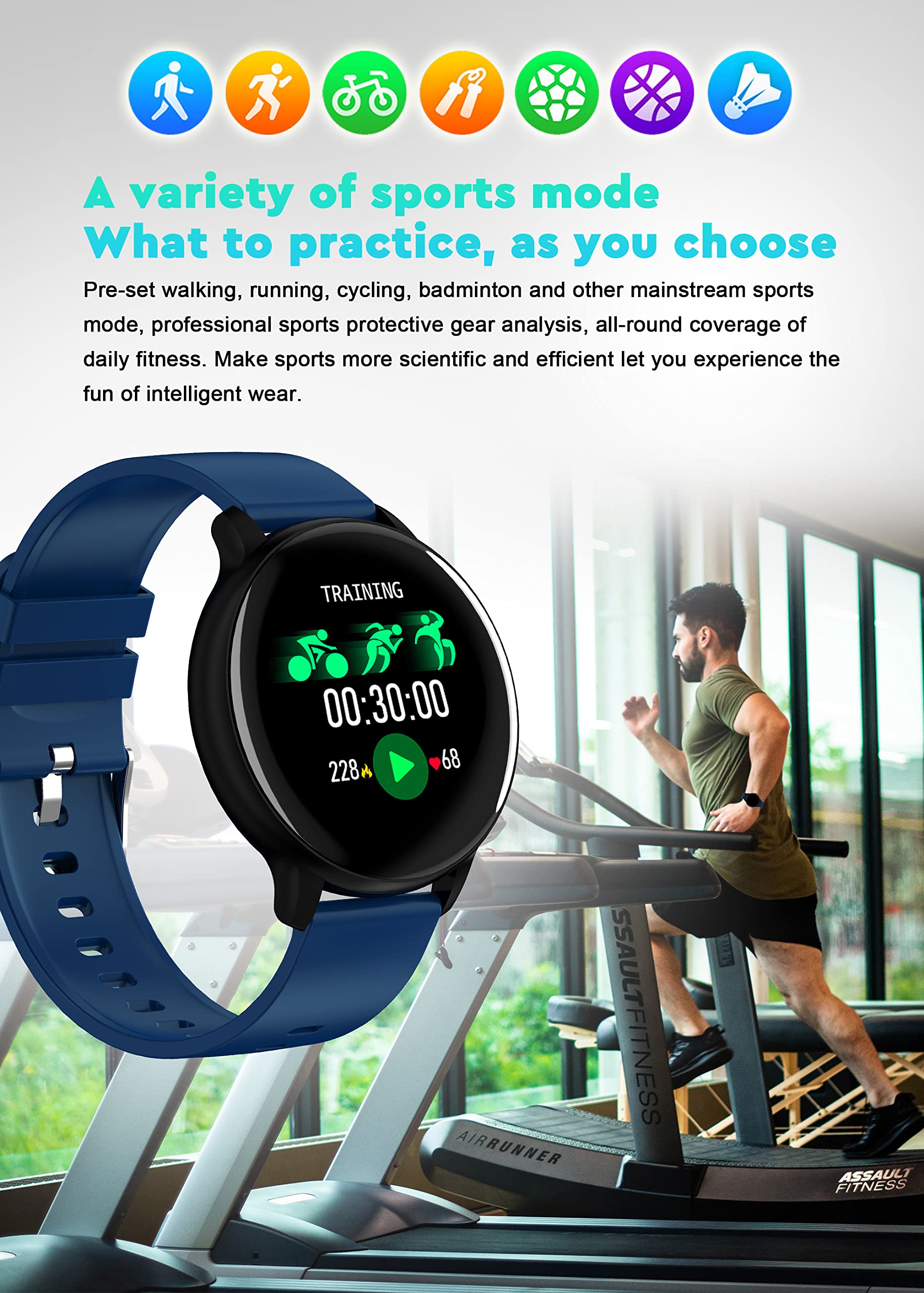 Smart Watches for Women Fitness Watch Bluetooth Call Dial Waterproof Activity Tracker for Sports Calories,Steps,Distance Android iOS Compatible