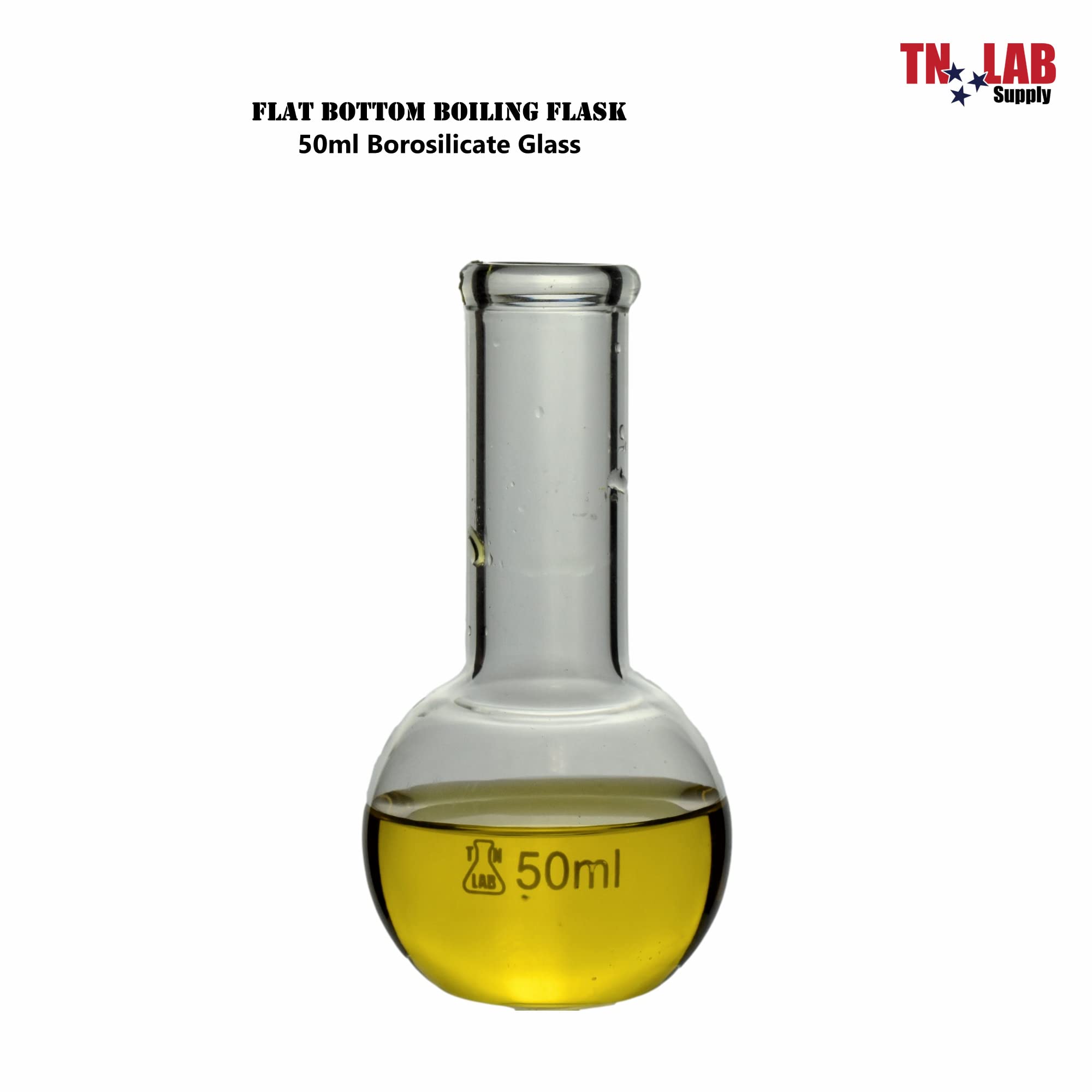 TN LAB Flat Bottom Boiling Flask 50ml 6-Pack (6)