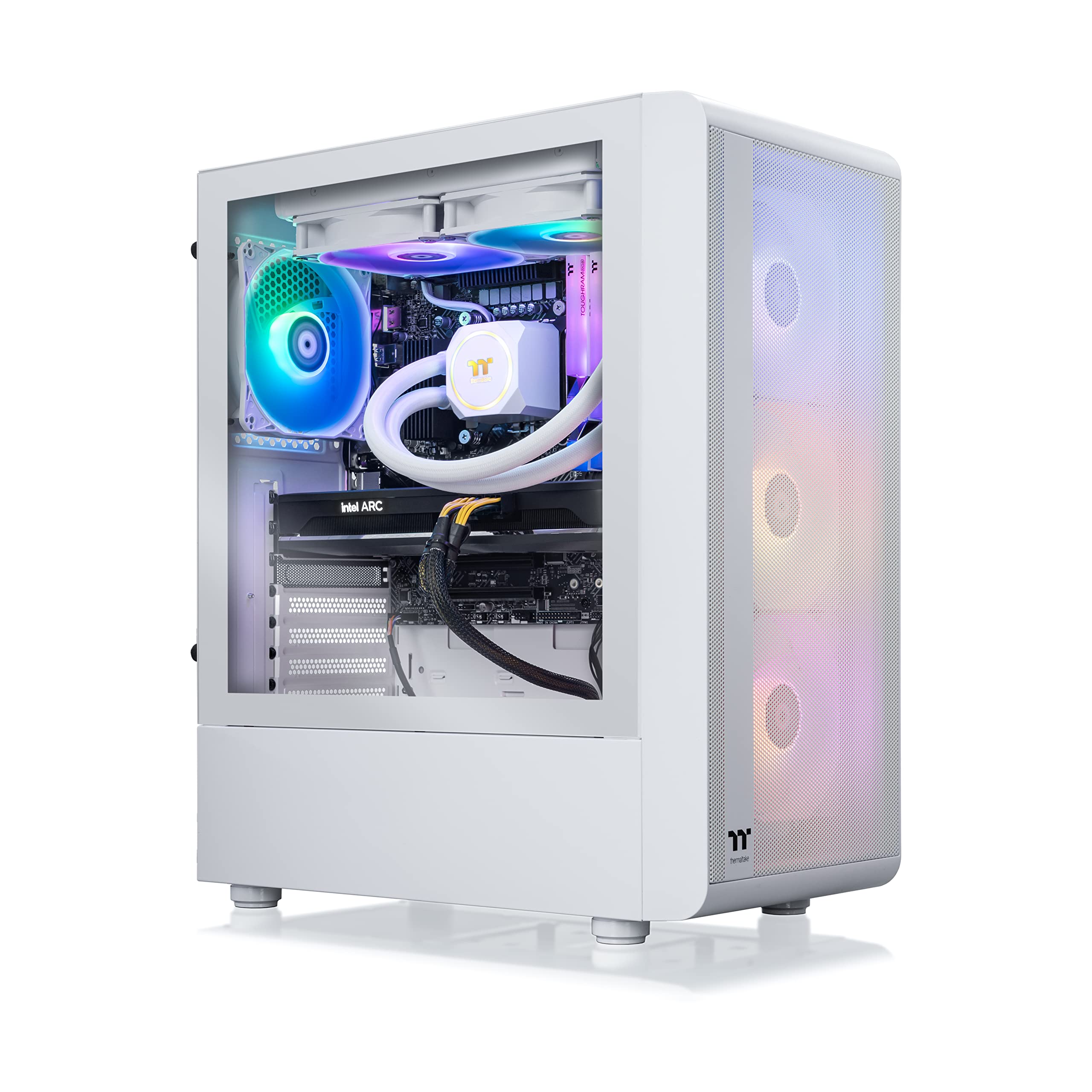 Thermaltake LCGS Quartz i750 Gaming Desktop (Intel Core™ i5-12600KF, ToughRam 3600Mhz 16GB RGB Memory, Intel® Arc™ A750, 1TB NVMe M.2, Win 10) S2QT-B660-A75-LCS