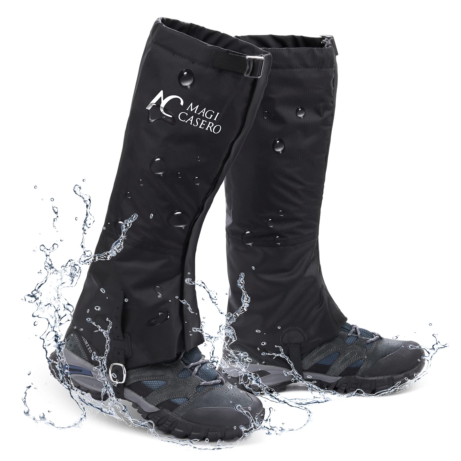 Magi Casero Outdoor Snow Boot Gaiters for Hiking Walking Running, Waterproof Leg Gaiters (X-Large)
