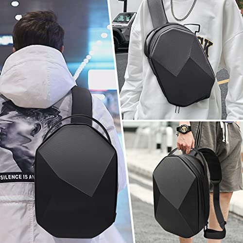 Men's Carrying Case for Oculus Quest 2 | Meta Quest 2, Hard Carrying Bag for Oculus Quest 2 VR Headset and Grips Shoulder Chest Backpack for Oculus Quest 2 and Elite Strap with Storage Bags