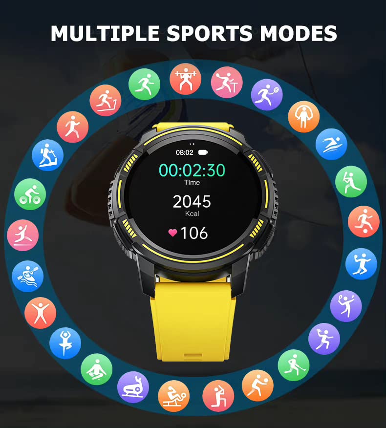 Smart Watches for Men Waterproof Fitness Watch Activity & Fitness Tracker with Notification Reminder/Step Counter/Mileage for Android iOS Phone