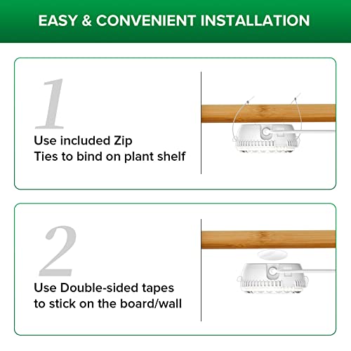 SANSI Puck Grow Light, LED Plant Light for Indoor Plants Full Spectrum Grow Lamp 10W (150 Watt Equiv), Small Hanging Plant Lamp with Timer Auto On Off 4 8 12 Hrs, 4-Level Dimmable for Plant Shelf