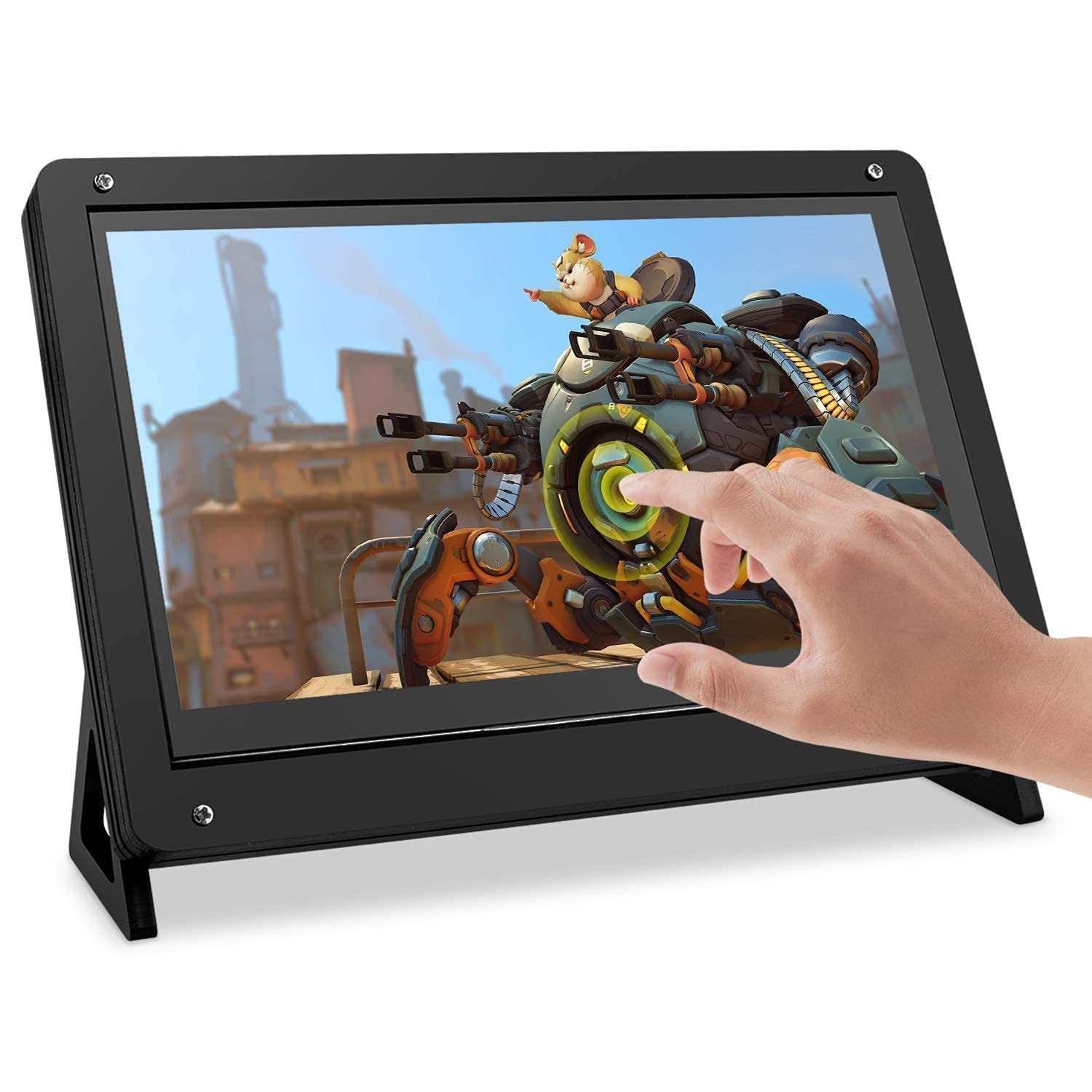 kuman 7 Inch Touch Screen 1024x600 for Raspberry pi 4 3 2 1 Model B A and PC