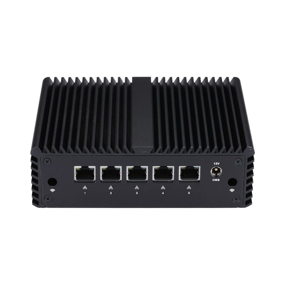 Qotom Q730G5 5 Intel I225-V 2.5G LAN Desktop Mini PC Router Celeron J4105 8G RAM 128G mSATA WiFi,Mini Computer Windows Untangle Opnsense