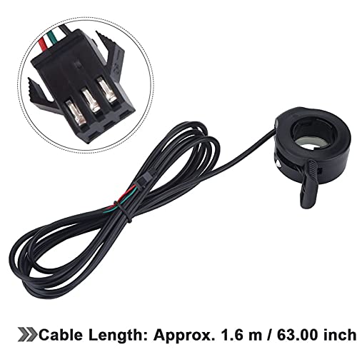 minifinker Thumb Throttle, Scooter Controller Simple Installation Proper Design 1.6M Cable Wire Steady and Sensitive for Most Electric Bike with 22.5 Mm Handlebar