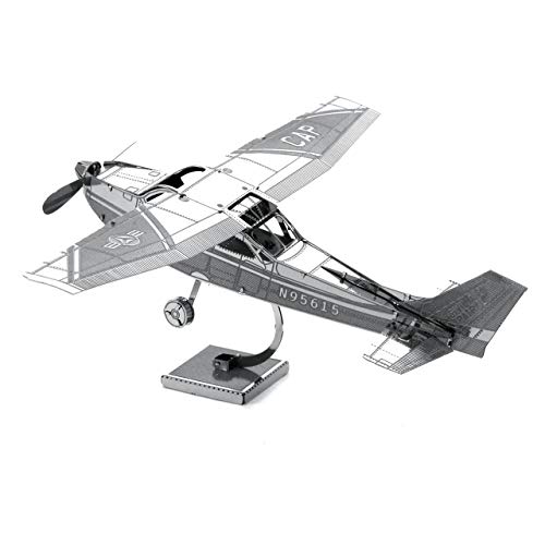Metal Earth Cessna 172 3D Metal Model Kit Bundle with Tweezers Fascinations