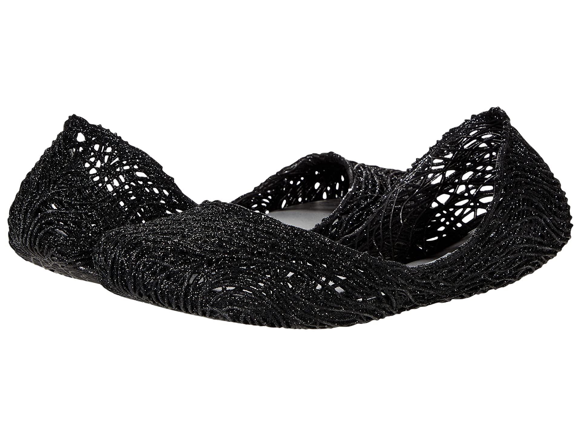Melissa Shoes Campana Flow Black Glitter/Black 7 M