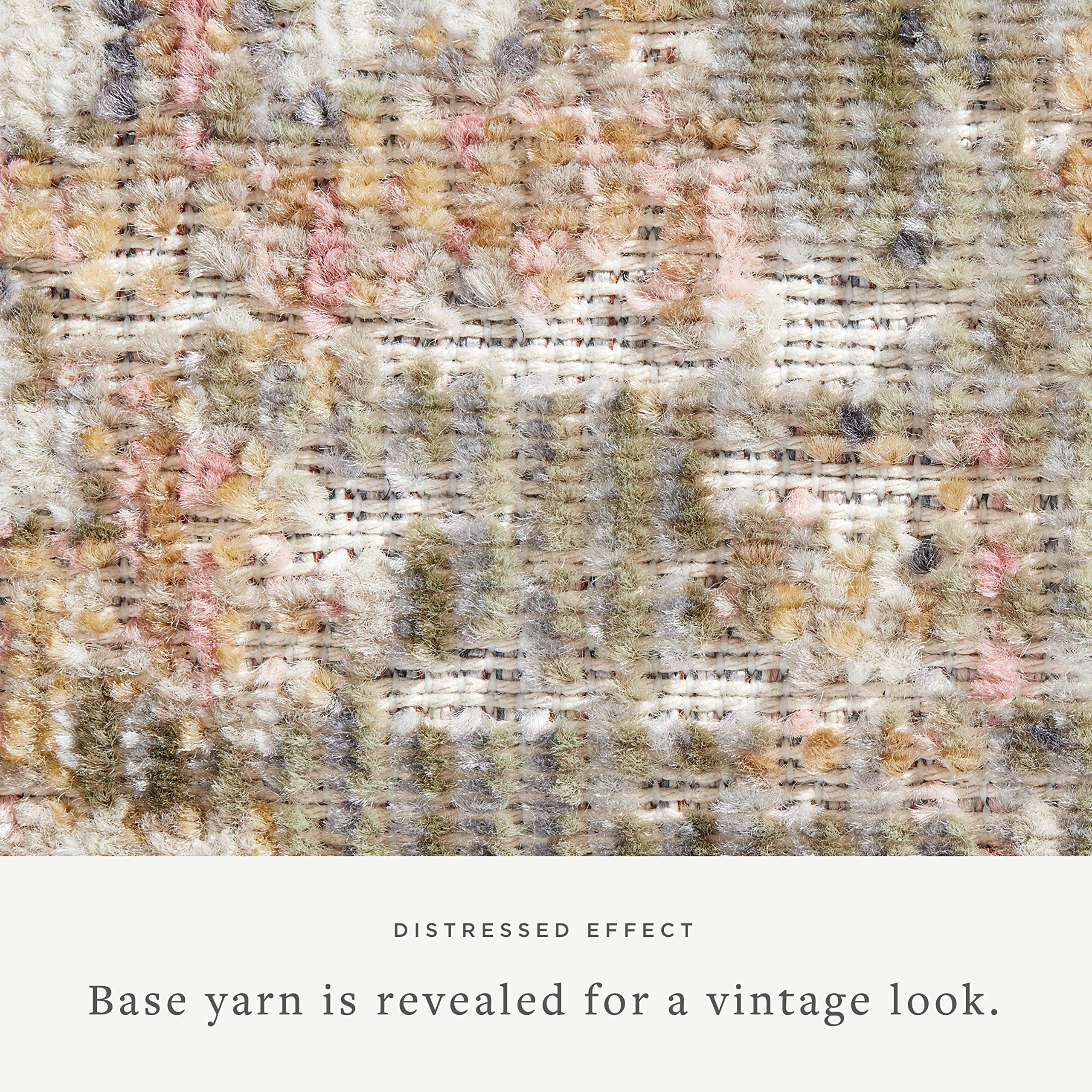 Loloi Chris Loves Julia x Rosemarie Collection ROE-01 Area Rug 7'-10" x 10' Sage/Blush Rectangular