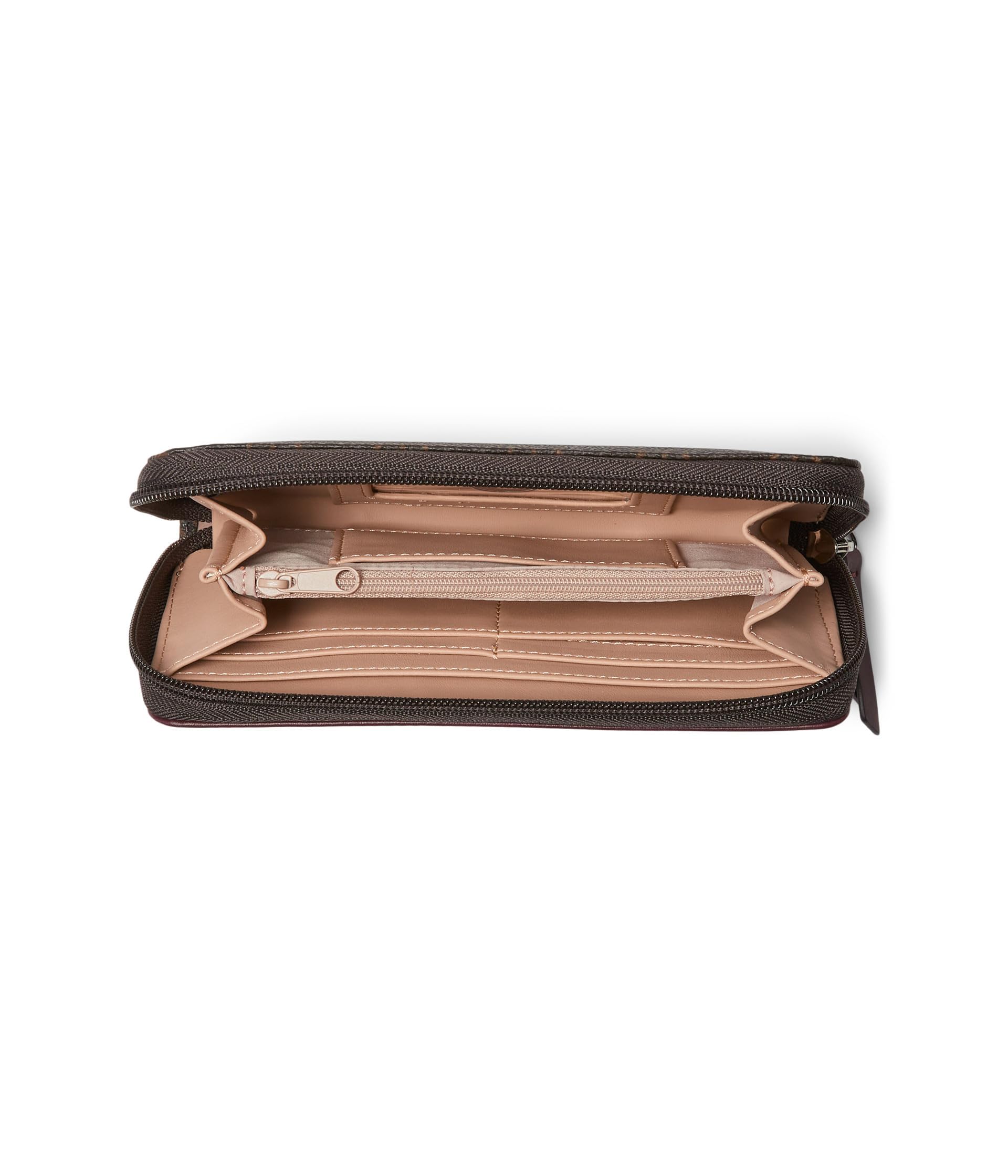 NINE WEST Wildwood Slg Zip Around Bifold Wallet Magnolia Floral One Size