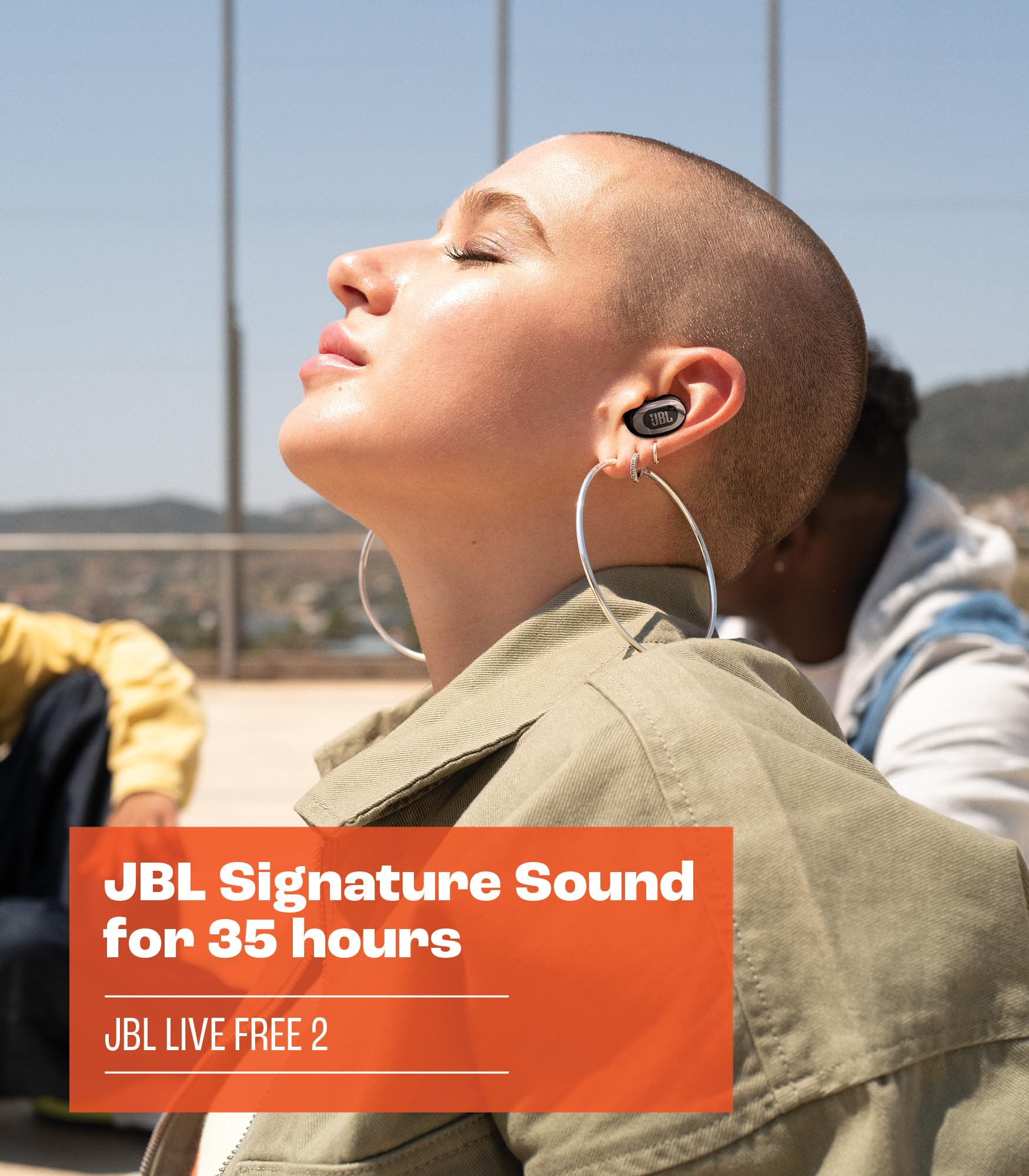 JBL Live Free 2 - True Wireless Noise Cancelling Earbuds, Up to 35hrs of Playtime, 6 mics for Perfect Calls with Zero Noise, IPX5 Waterproof, Oval Tubes for Better Comfort, Isolation, & bass (Blue)